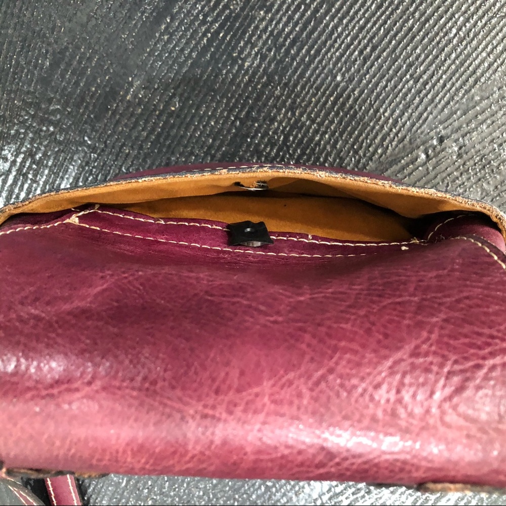 Patricia Nash Plum Italian Leather Puccini Handbags - Gem